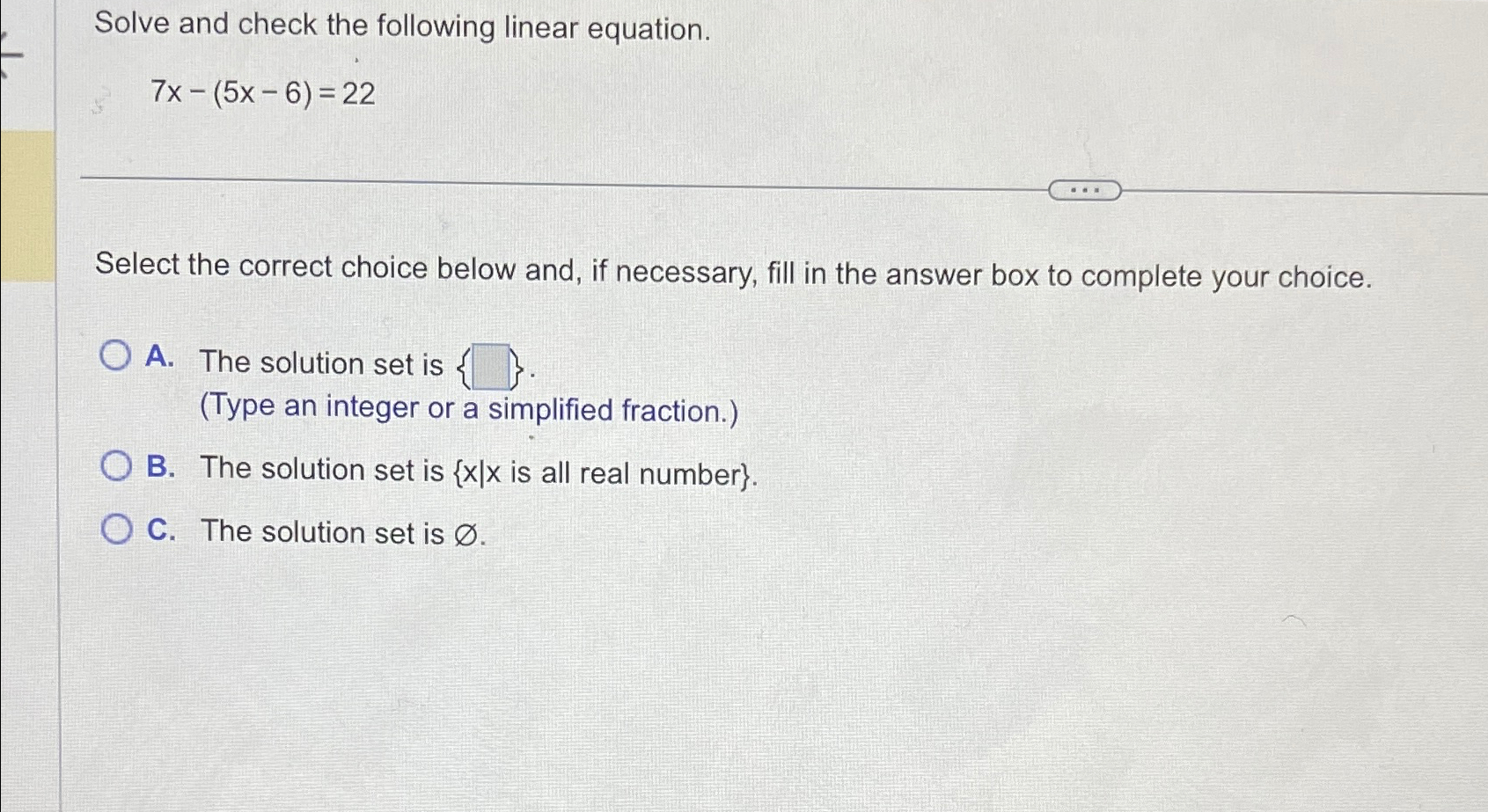 Solved Solve and check the following linear | Chegg.com
