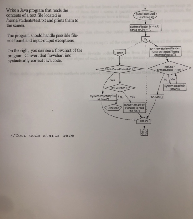 Solved Write a Java program that reads the contents of a | Chegg.com