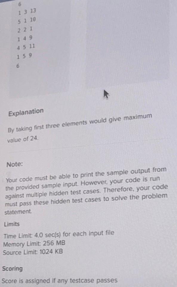 Solved Modifled Knapsack You will be given N elements, each | Chegg.com