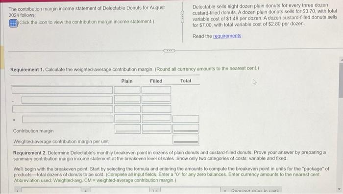 Solved Requirement 1. Calculate the weighted-average | Chegg.com