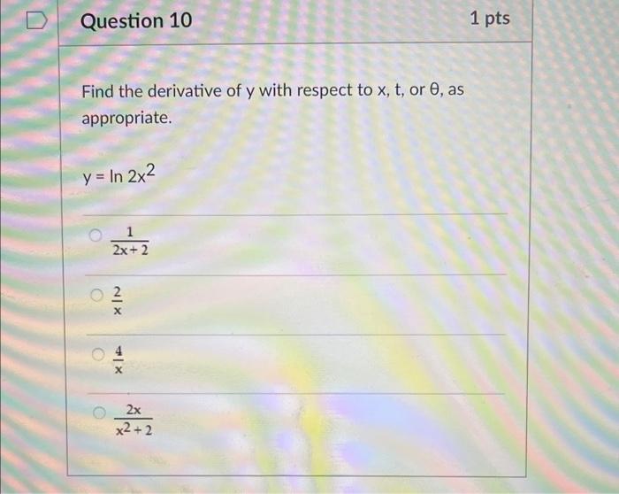 Solved Find the derivative of y with respect to x,t, or θ, | Chegg.com