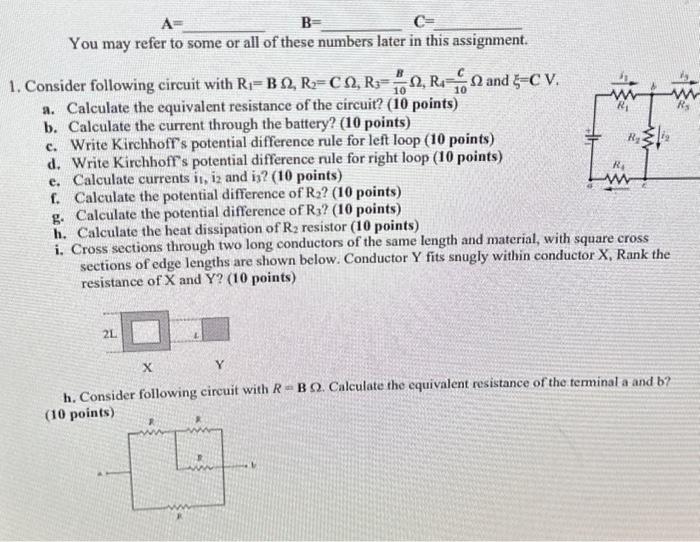 Solved 1. Consider following circuit with | Chegg.com
