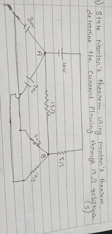 Solved State Narton's theorem. Using Norton's theorem, | Chegg.com