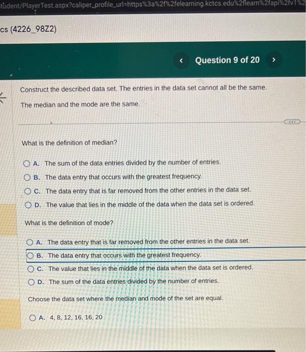 Solved Construct the described data set. The entries in the | Chegg.com