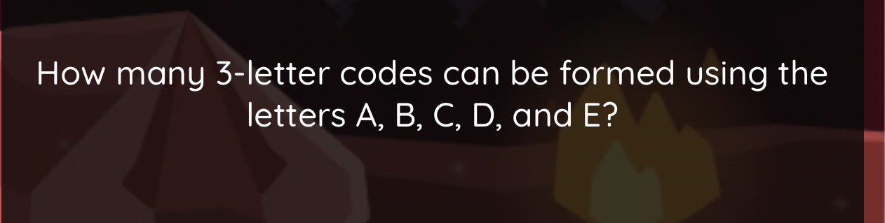 Solved How many 3-letter codes can be formed using the | Chegg.com