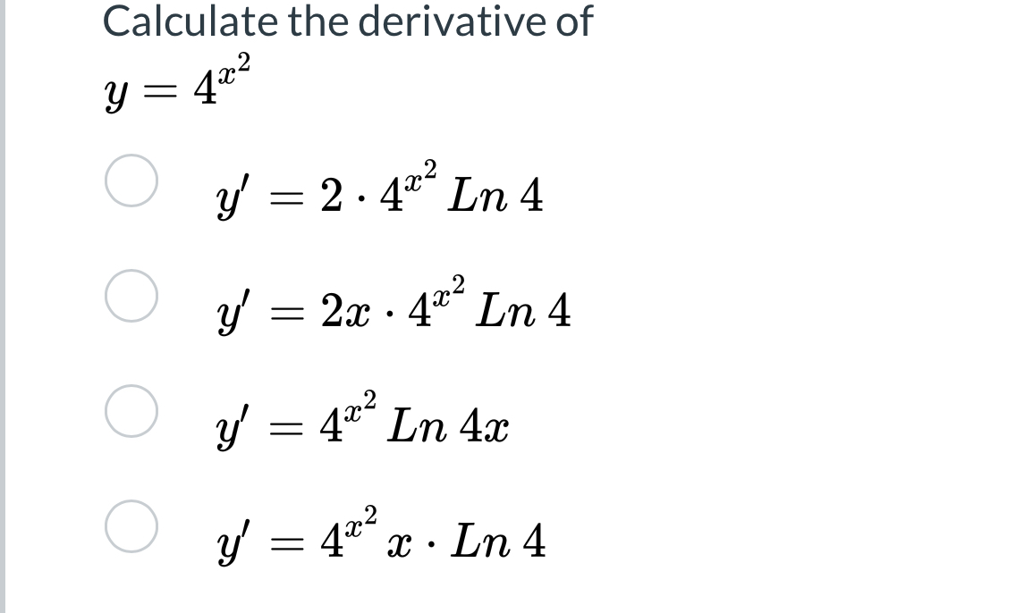 Solved Calculate the derivative | Chegg.com