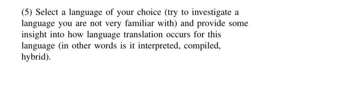 Solved this is for principle programming language class. | Chegg.com