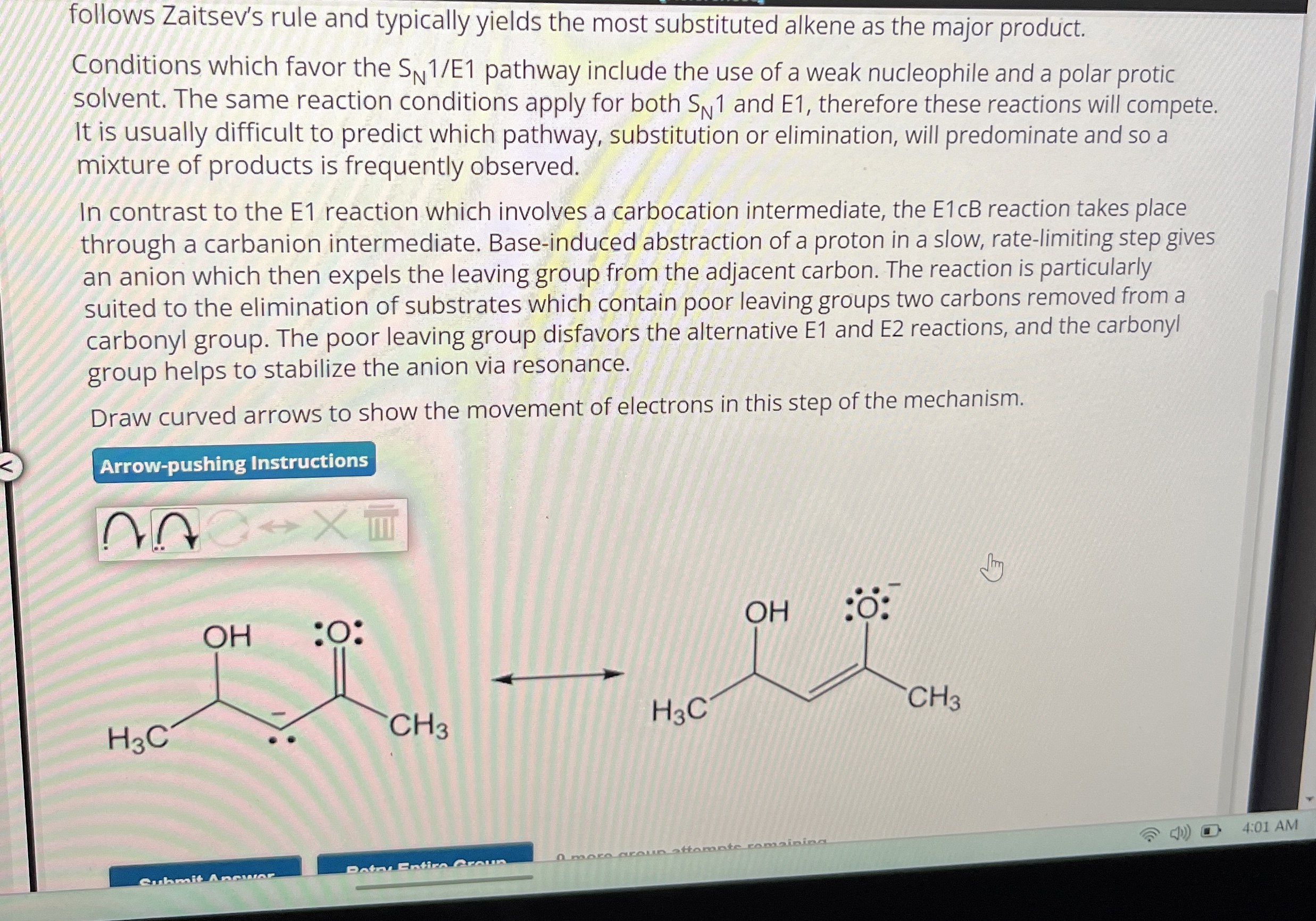 Solved follows Zaitsev's rule and typically yields the most | Chegg.com