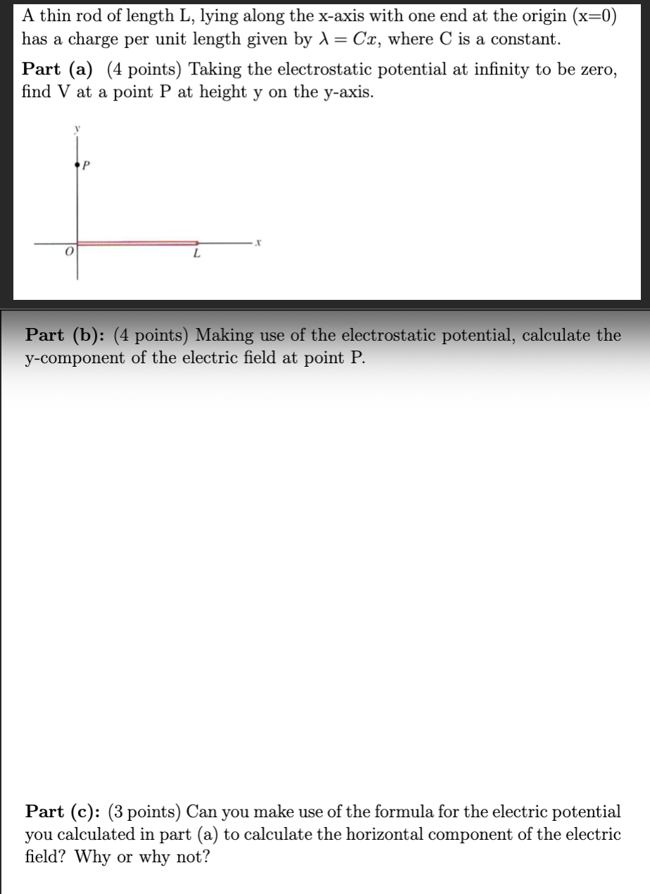 Solved Part (b): (4 ﻿points) ﻿Making use of the | Chegg.com