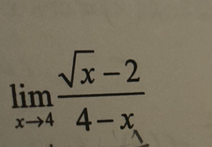 Solved limx→4x2-24-x | Chegg.com