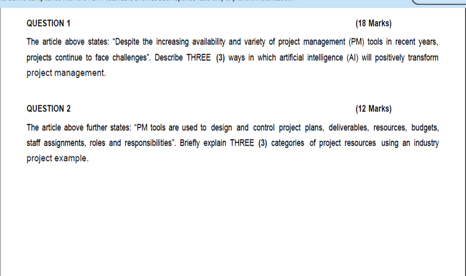 Solved Briefly explain three categories of project resources | Chegg.com
