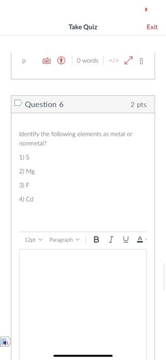 Solved What are the symbols for the following elements? 1) | Chegg.com