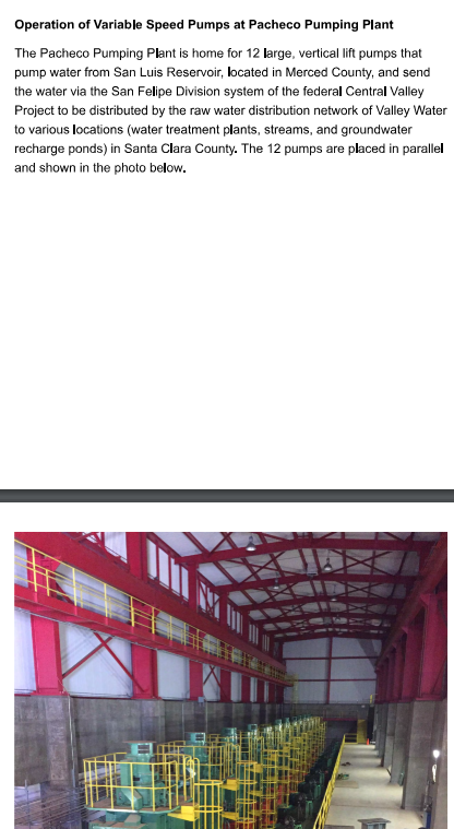 Solved Operation of Variable Speed Pumps at Pacheco Pumping | Chegg.com