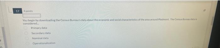 Solved considered Prinnary data Secondary data Momiral | Chegg.com