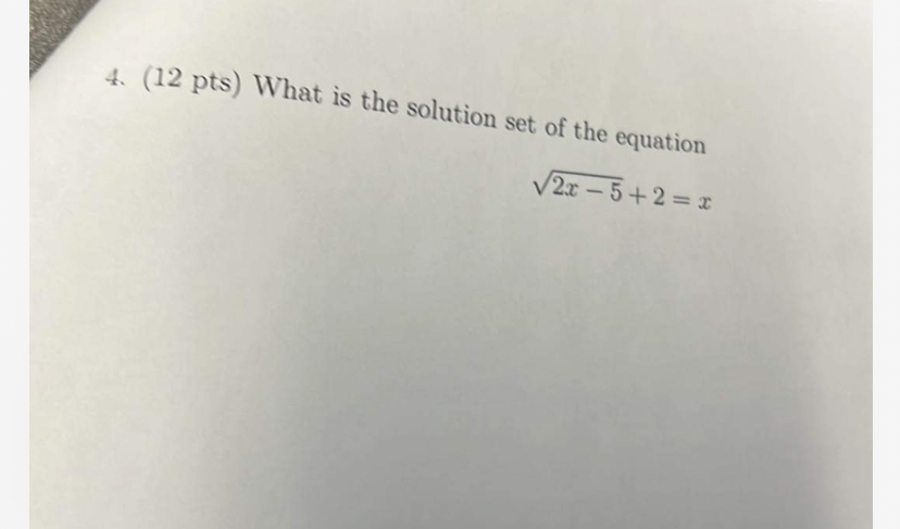 Solved (12 ﻿pts) ﻿What is the solution set of the | Chegg.com