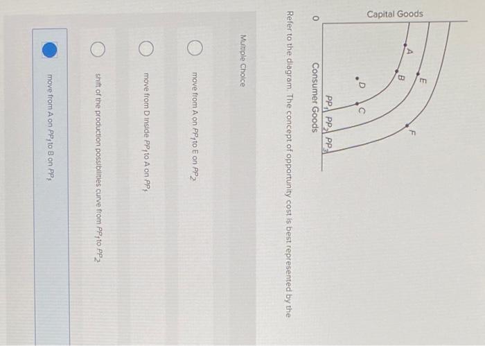 Solved E F B Capital Goods .D C PP, PP, PP: Consumer Goods 0 | Chegg.com