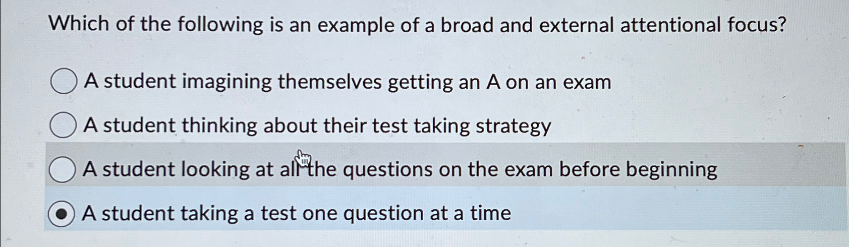 Solved Which of the following is an example of a broad and | Chegg.com