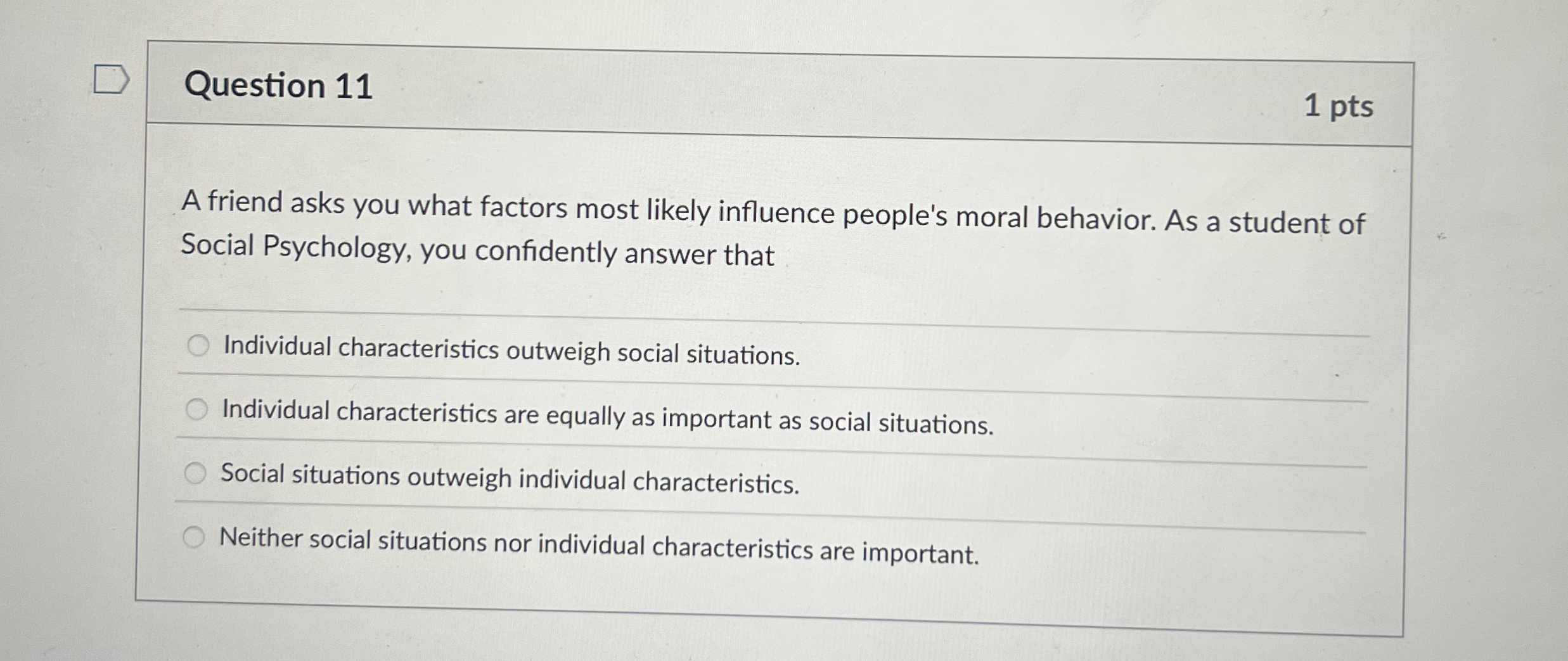 Solved Question 111 ﻿ptsA friend asks you what factors most | Chegg.com