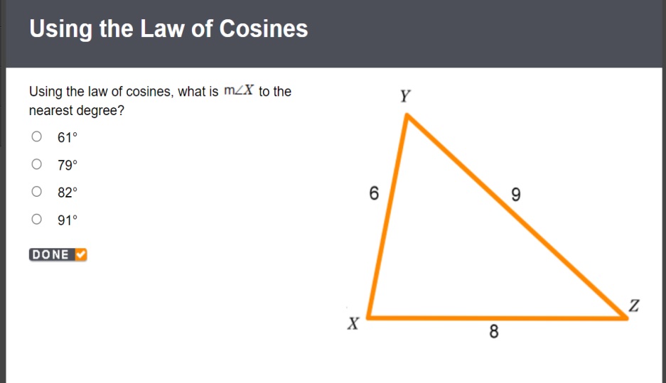 Solved Using the Law of CosinesUsing the law of cosines, | Chegg.com Solved Using the Law of CosinesUsing the law of cosines, | Chegg.com