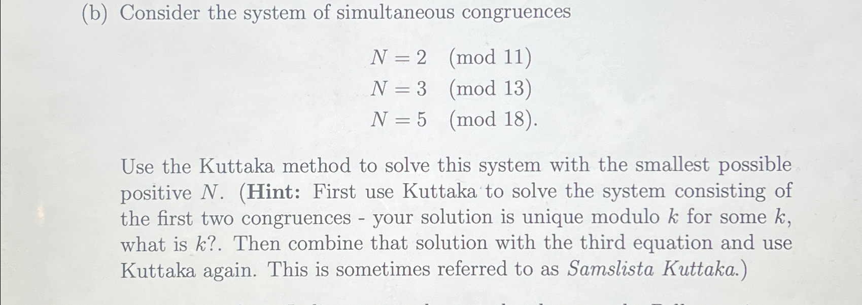Solved (b) ﻿Consider the system of simultaneous | Chegg.com