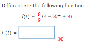 Solved Differentiate the following | Chegg.com