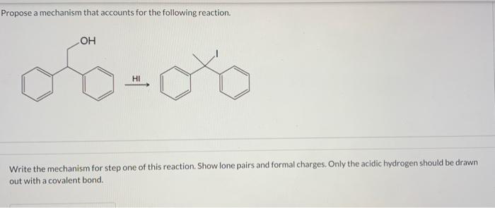 Solved Propose a mechanism that accounts for the following | Chegg.com