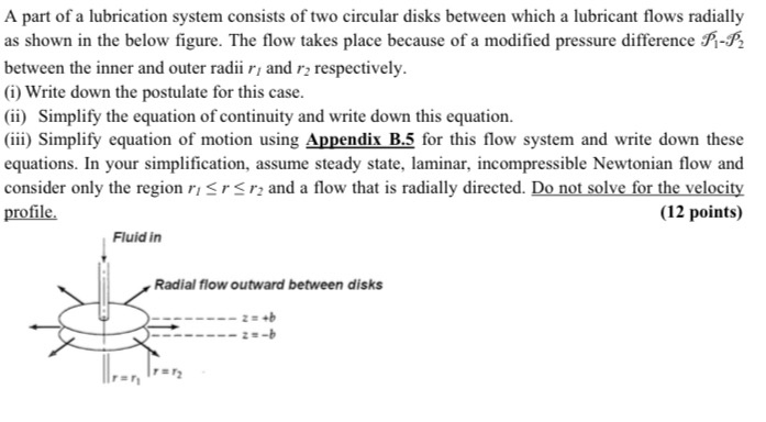Solved A part of a lubrication system consists of two | Chegg.com