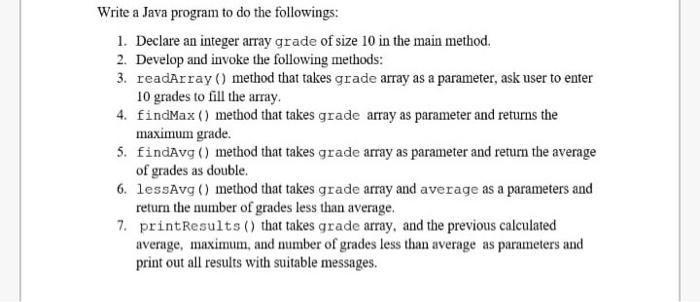 Solved Write A Java Program To Do The Followings 1 Declare 