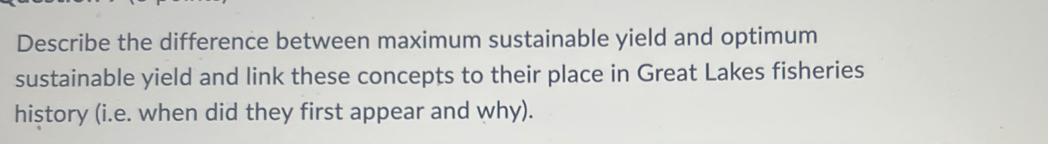 High Quality SOLUTION Describe the difference between maximum sustainable | Chegg.com