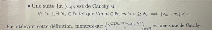 Solved With The Definition Above Cauchy Sequence Above