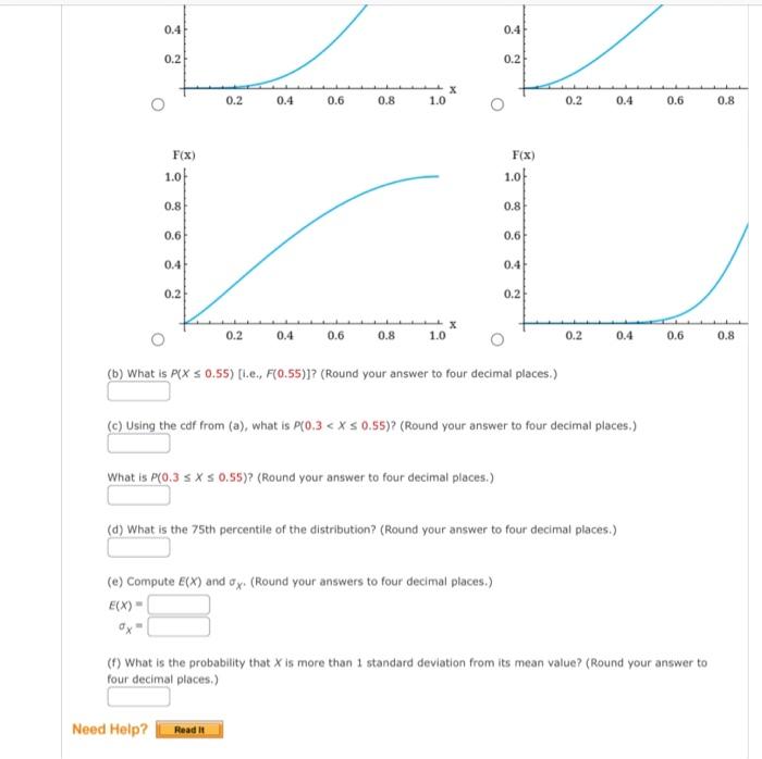 Solved Suppose the proportion X of surface area in a | Chegg.com
