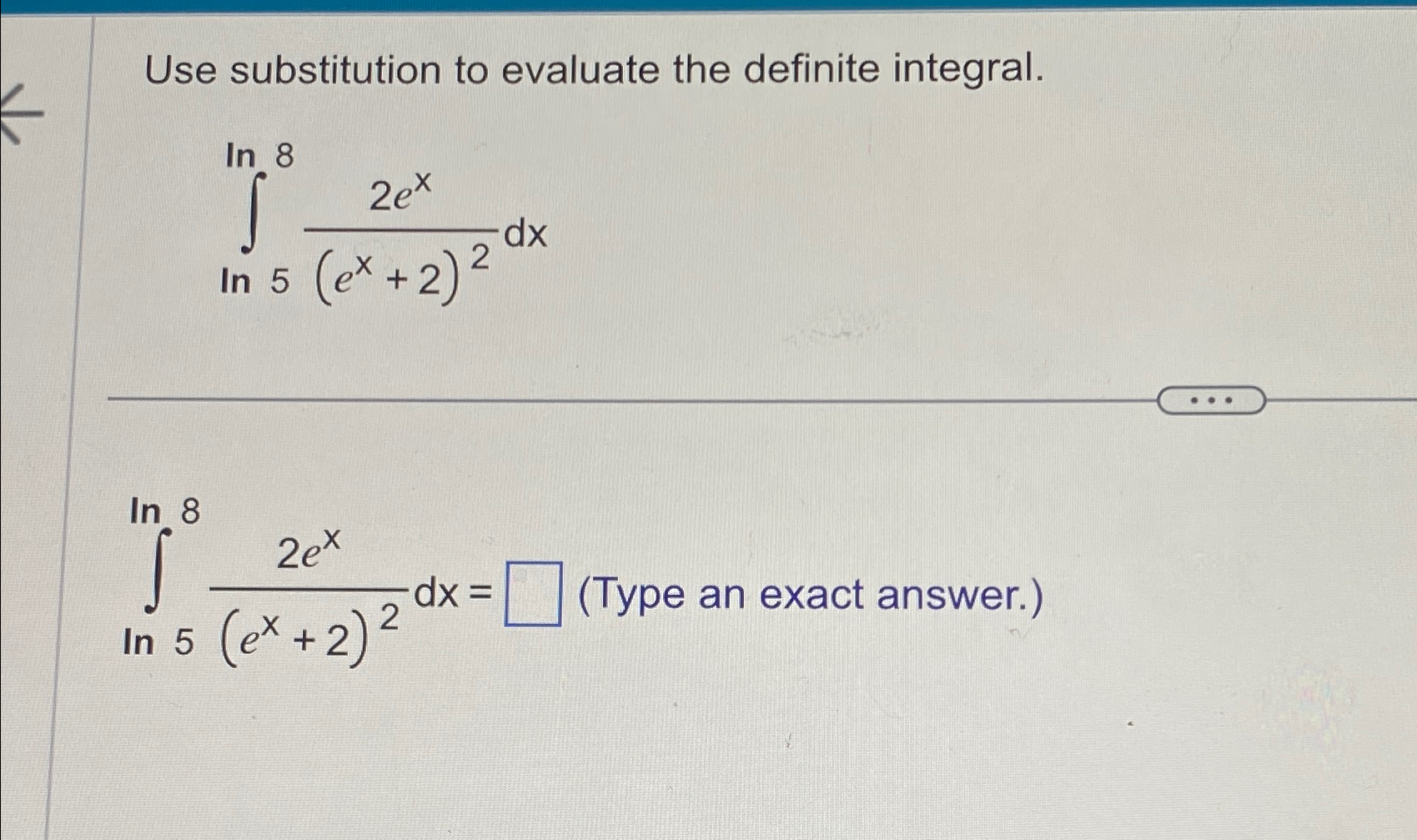 Solved Use substitution to evaluate the definite | Chegg.com