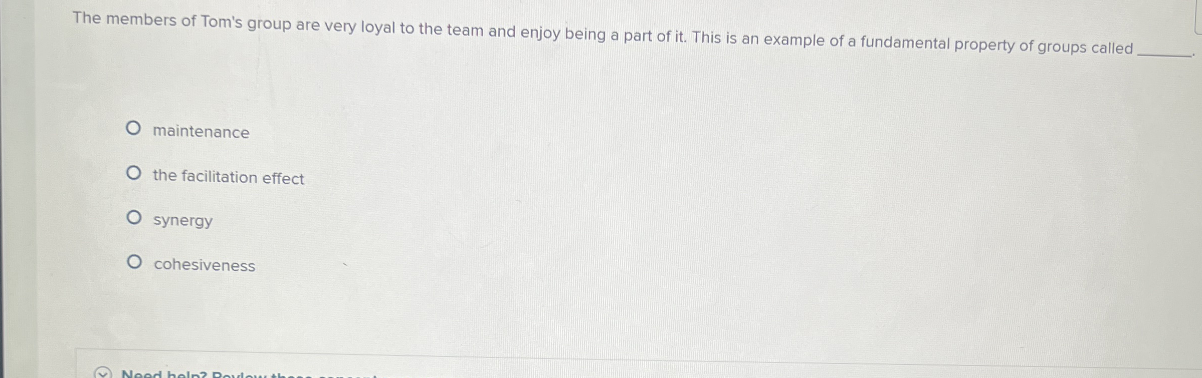 High Quality SOLUTION The members of Tom's group are very loyal to the team | Chegg.com