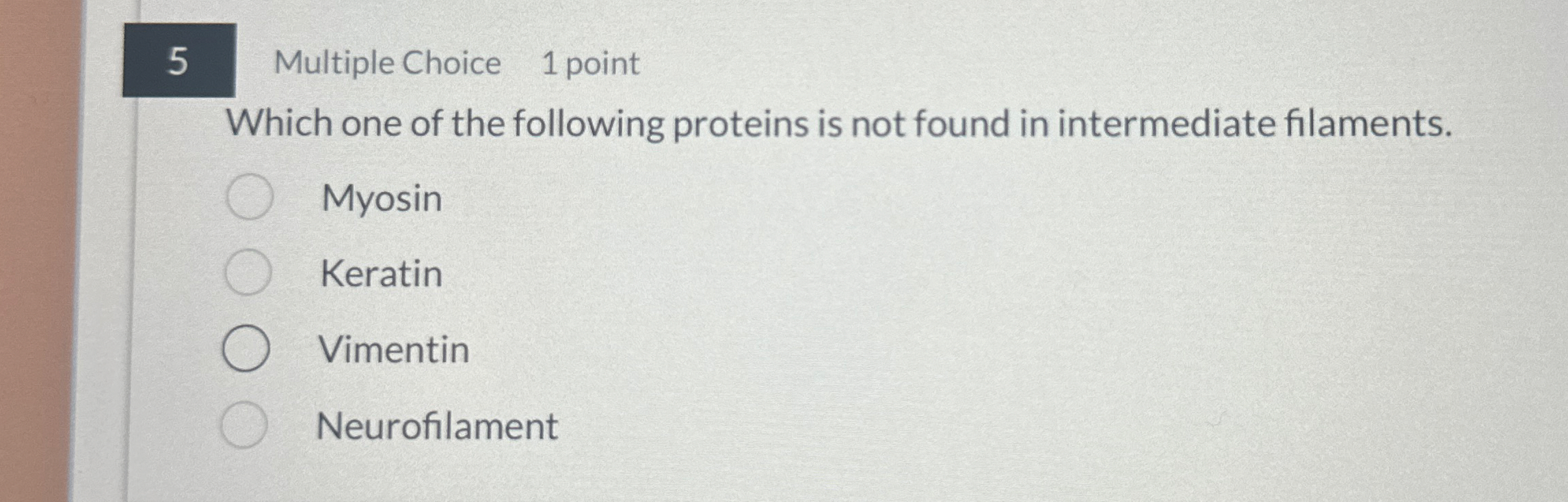 Solved 5Multiple Choice1 ﻿pointWhich one of the following | Chegg.com