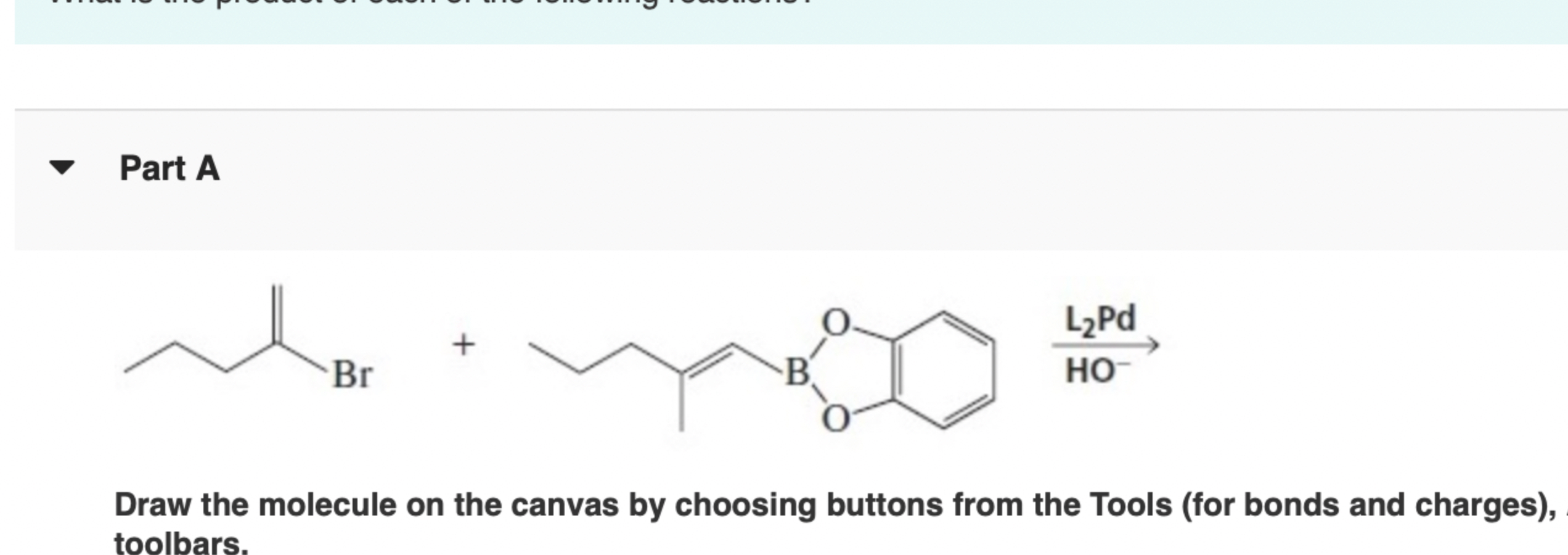 Solved Part ADraw the molecule on the canvas by choosing | Chegg.com