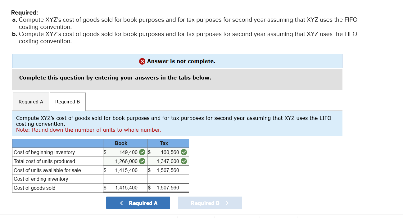 Solved Company XYZ manufactures a tangible product and sells | Chegg.com