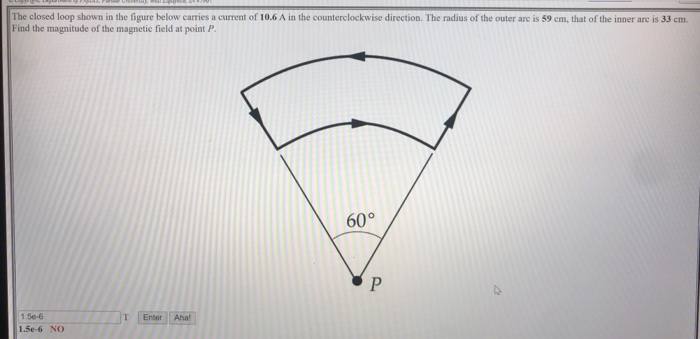 Solved The closed loop shown in the figure below carries a | Chegg.com