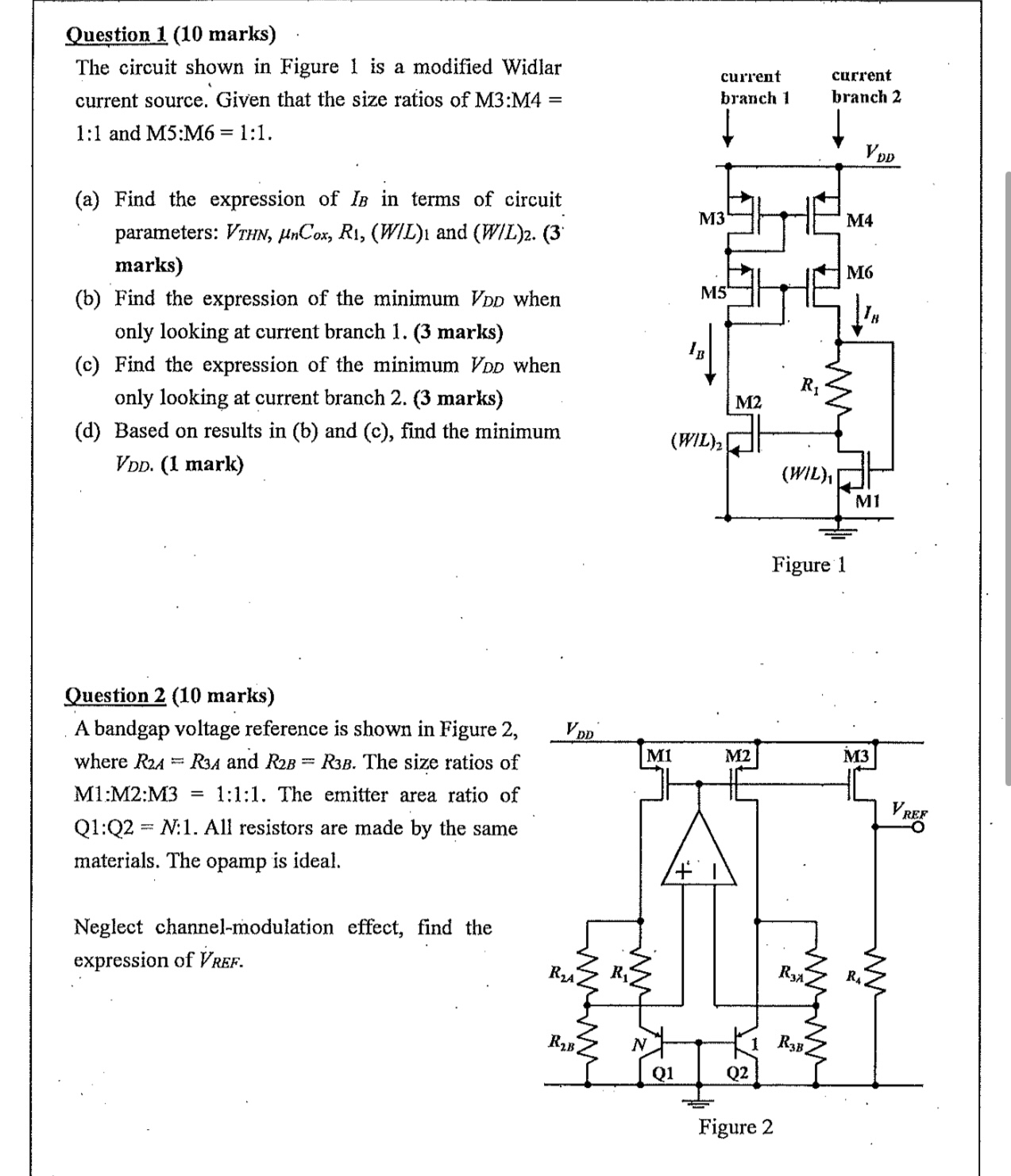 Question 1 (10 ﻿marks)The circuit shown in Figure 1 | Chegg.com