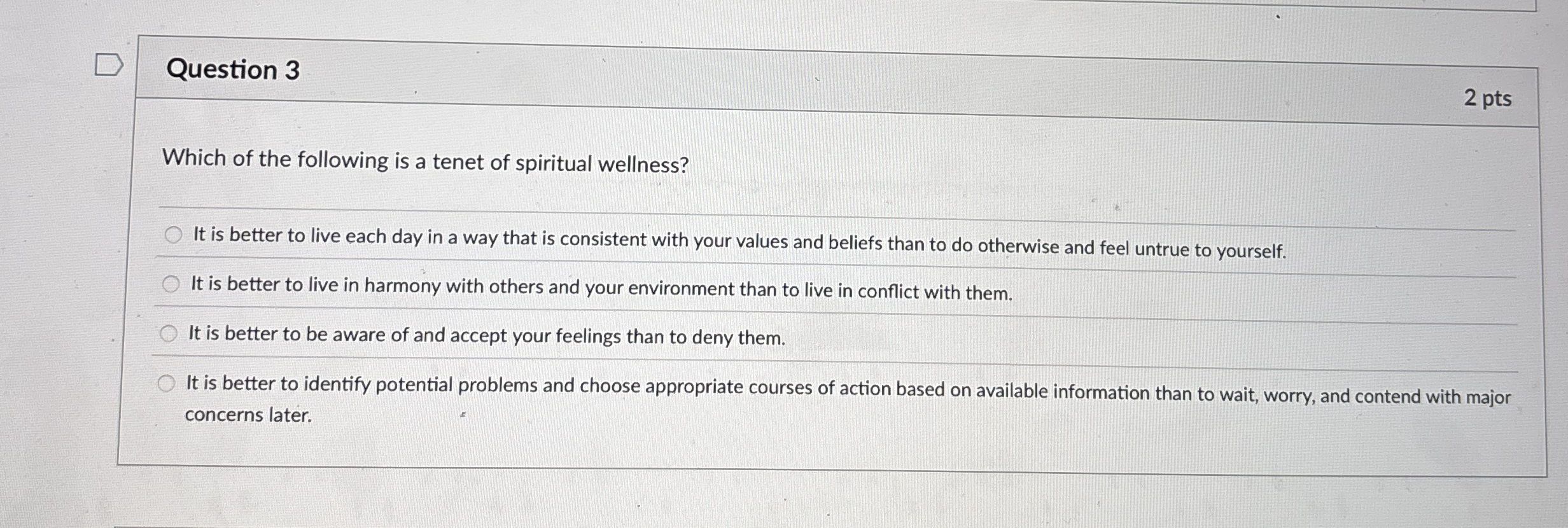 Solved Question 32 ﻿ptsWhich of the following is a tenet of | Chegg.com