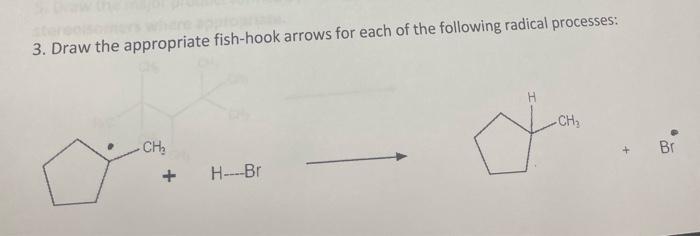 Solved 3. Draw the appropriate fish-hook arrows for each of | Chegg.com