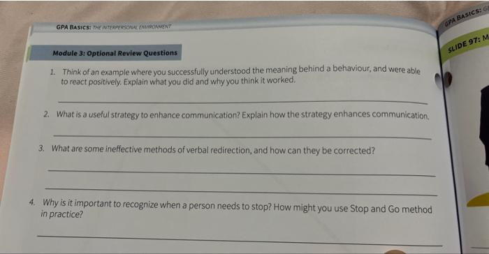 Solved 1. Think of an example where you successfully | Chegg.com