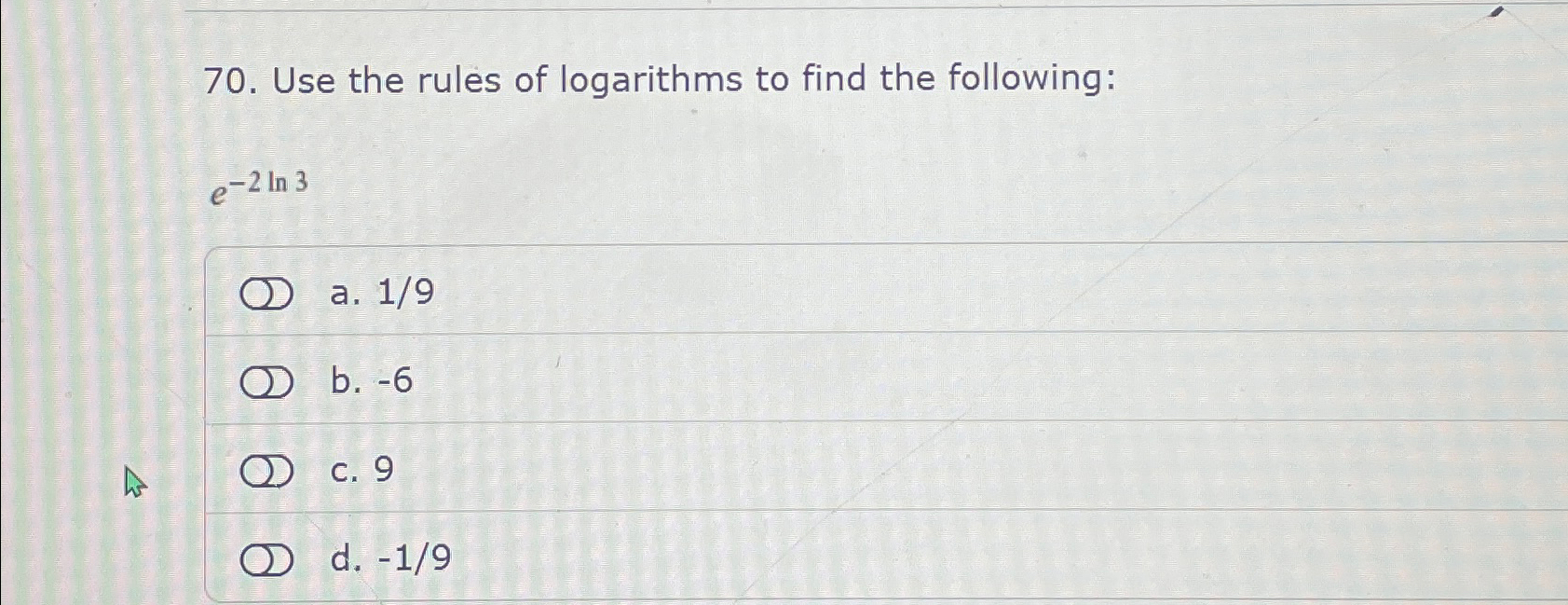 Solved Use the rules of logarithms to find the | Chegg.com