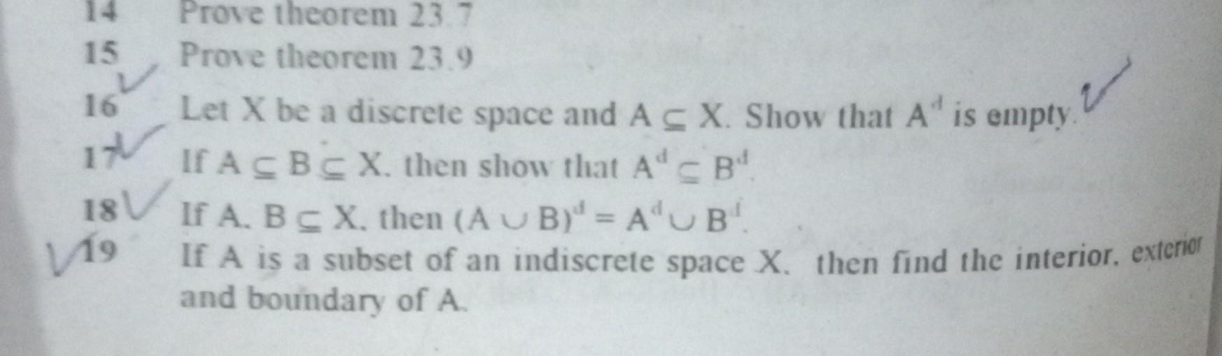 Solved Prove theorem 23.7 Prove theorem 239 Let X be a | Chegg.com