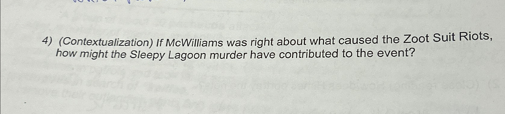 Solved (Contextualization) ﻿If McWilliams was right about | Chegg.com