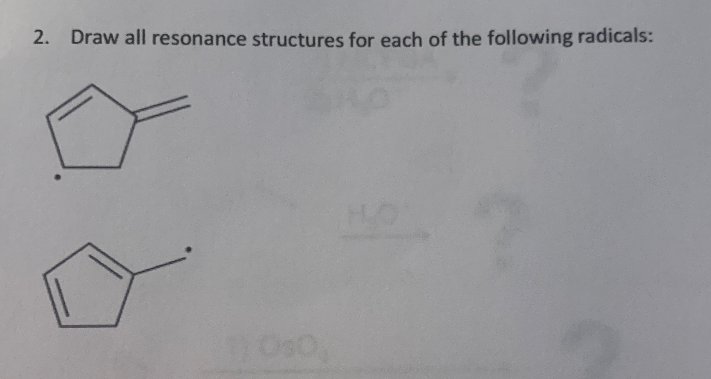 Solved Draw all resonance structures for each of the | Chegg.com