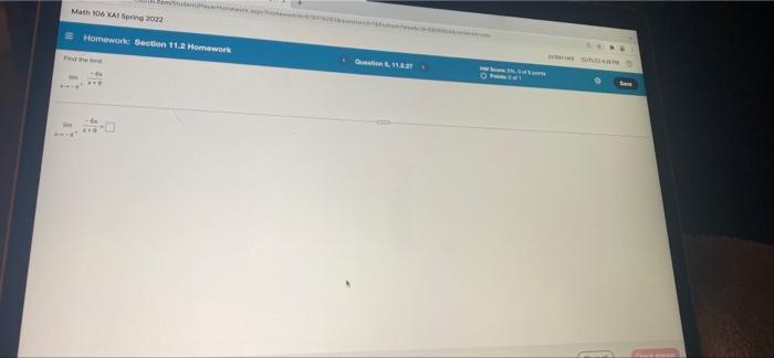 Solved Math 106 KAS 2022 Homework Section 11 2 Homework Chegg
