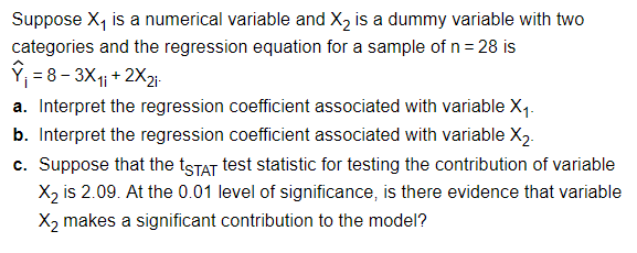 Solved Suppose x1 ﻿is a numerical variable and x2 ﻿is a | Chegg.com