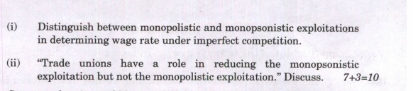 Solved (i) ﻿Distinguish between monopolistic and | Chegg.com