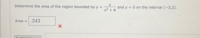 Solved Determine the area of the region bounded by y=x2+4x | Chegg.com