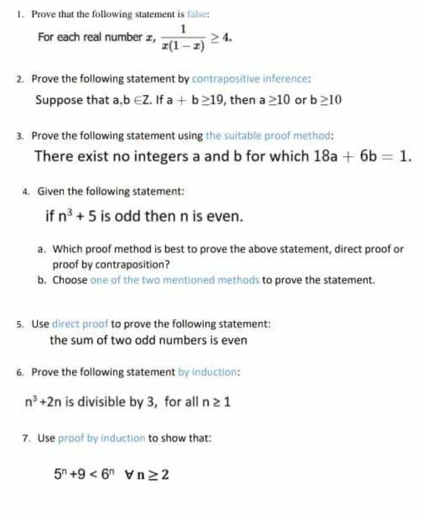 Prove that the following statement is false:For each | Chegg.com